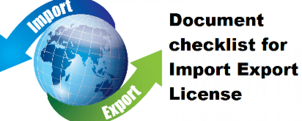 Documents for Import Export License - CA Tejwani